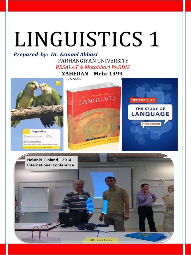 Linguistics 1 New | PDF | Linguistics | Word