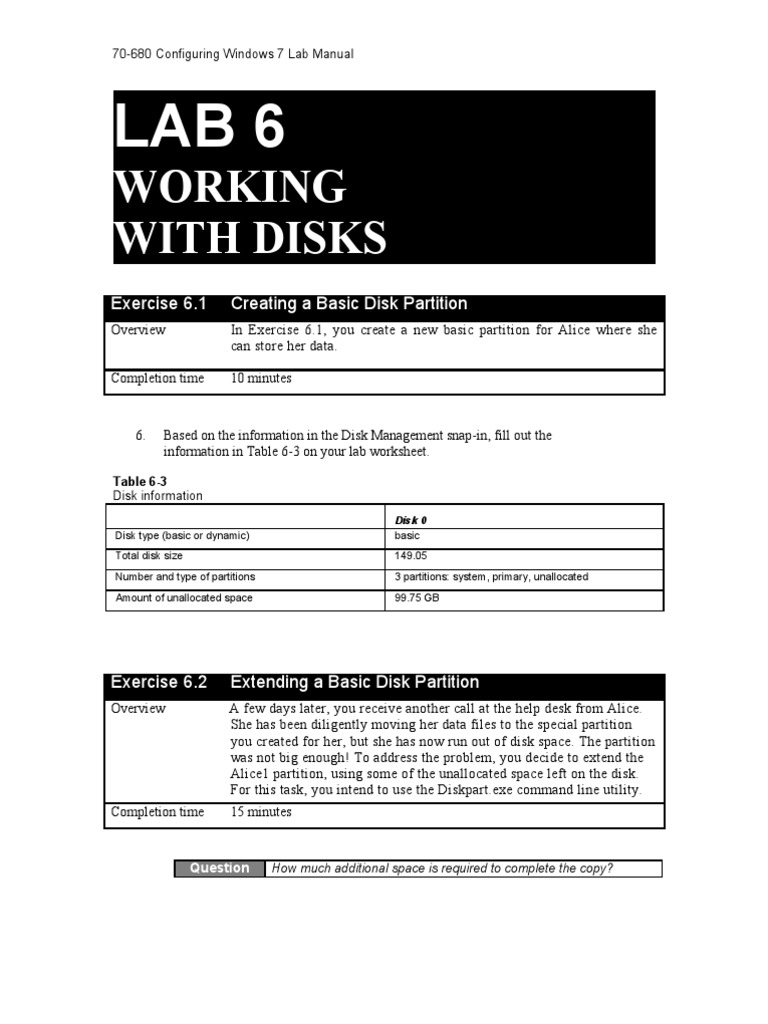 Lab06 Worksheet | PDF | Utility Software | Computer File