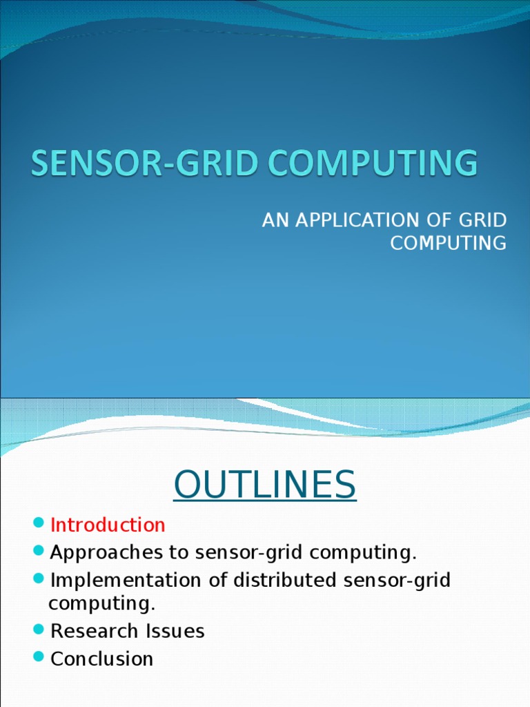 Sensor Grid | PDF | Grid Computing | Wireless Sensor Network