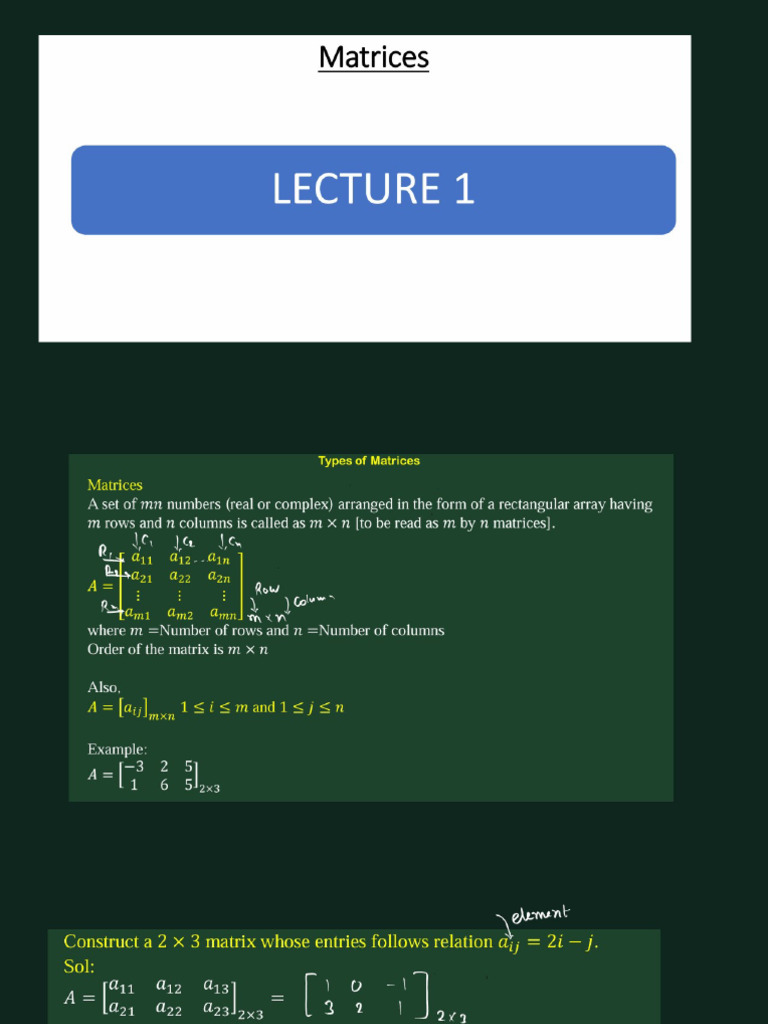 MAT LEC 01 ECF COC | PDF