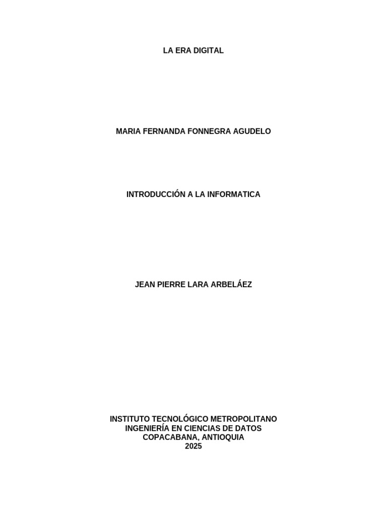 Orígenes de la Era Informática | PDF | Informática | Tecnología de ...
