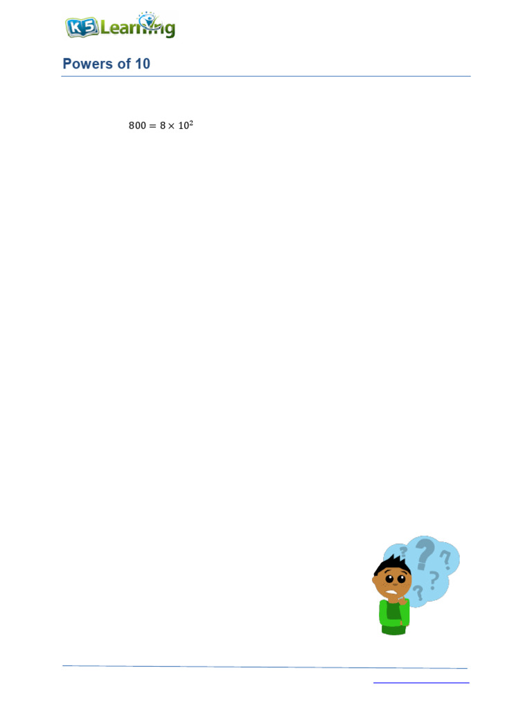 Grade 5 Powers of Ten C | PDF