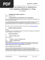 Información sobre el implante Jadelle | PDF | Control de la natalidad ...