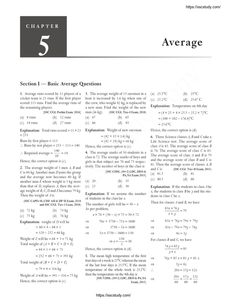 Average | PDF | Arithmetic | Mathematics