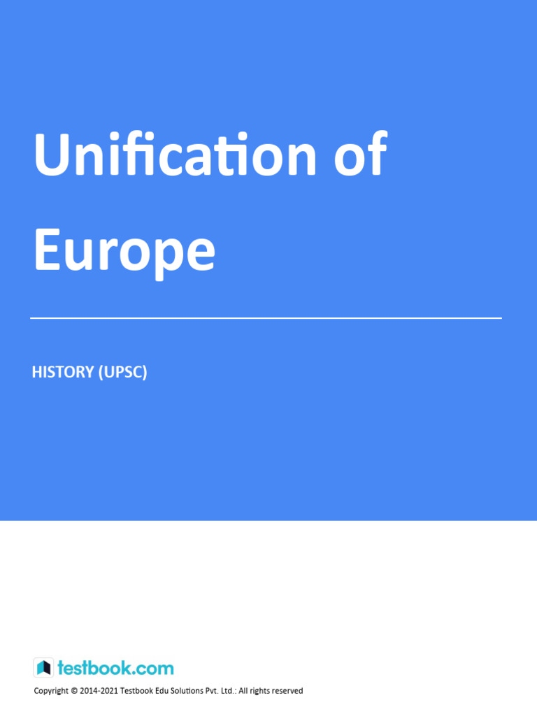 Unification of Europe - Study Notes | PDF | Nato | Warsaw Pact