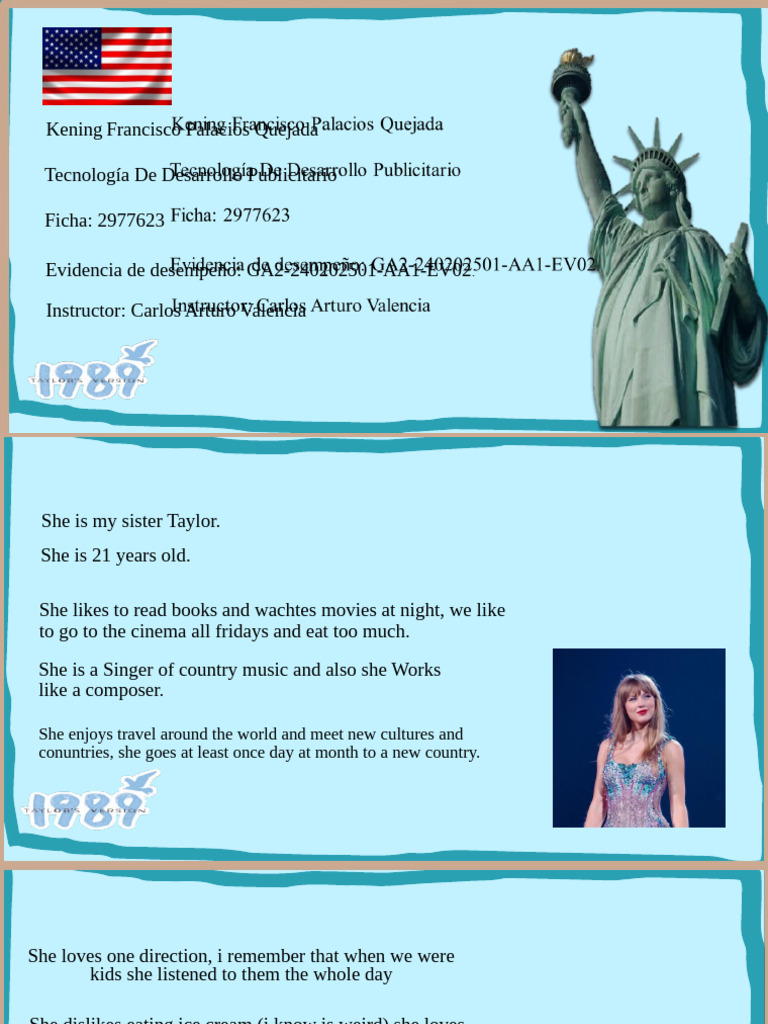 Presentacion de Personaje | PDF