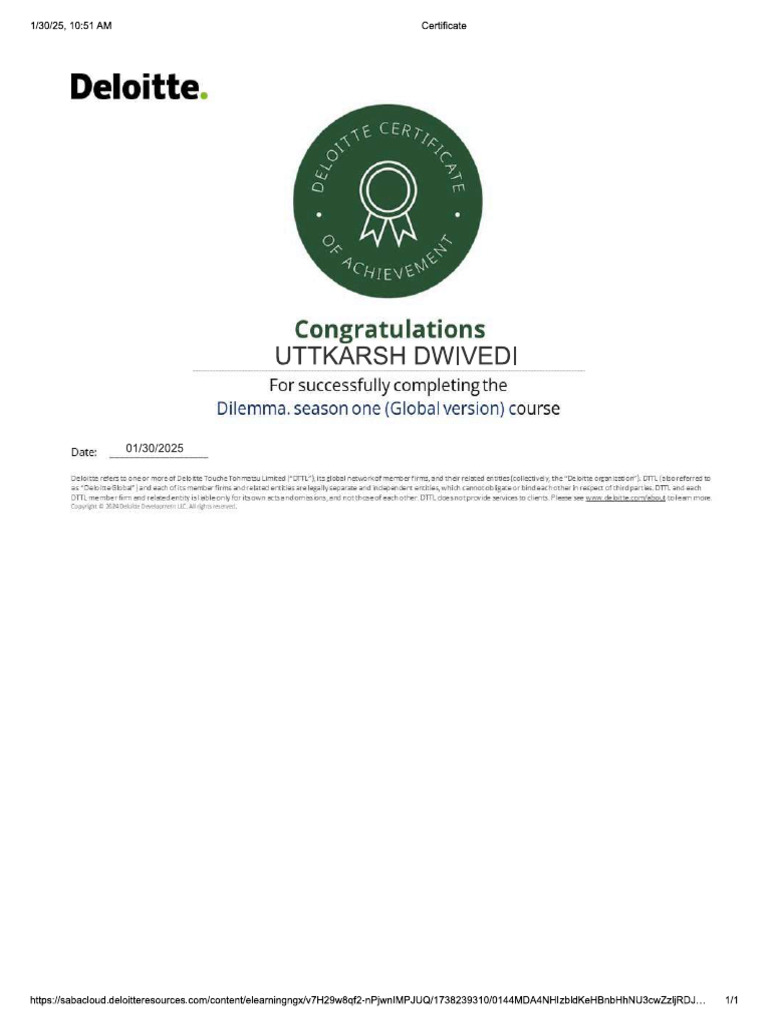 Cert1 Dilemma | PDF