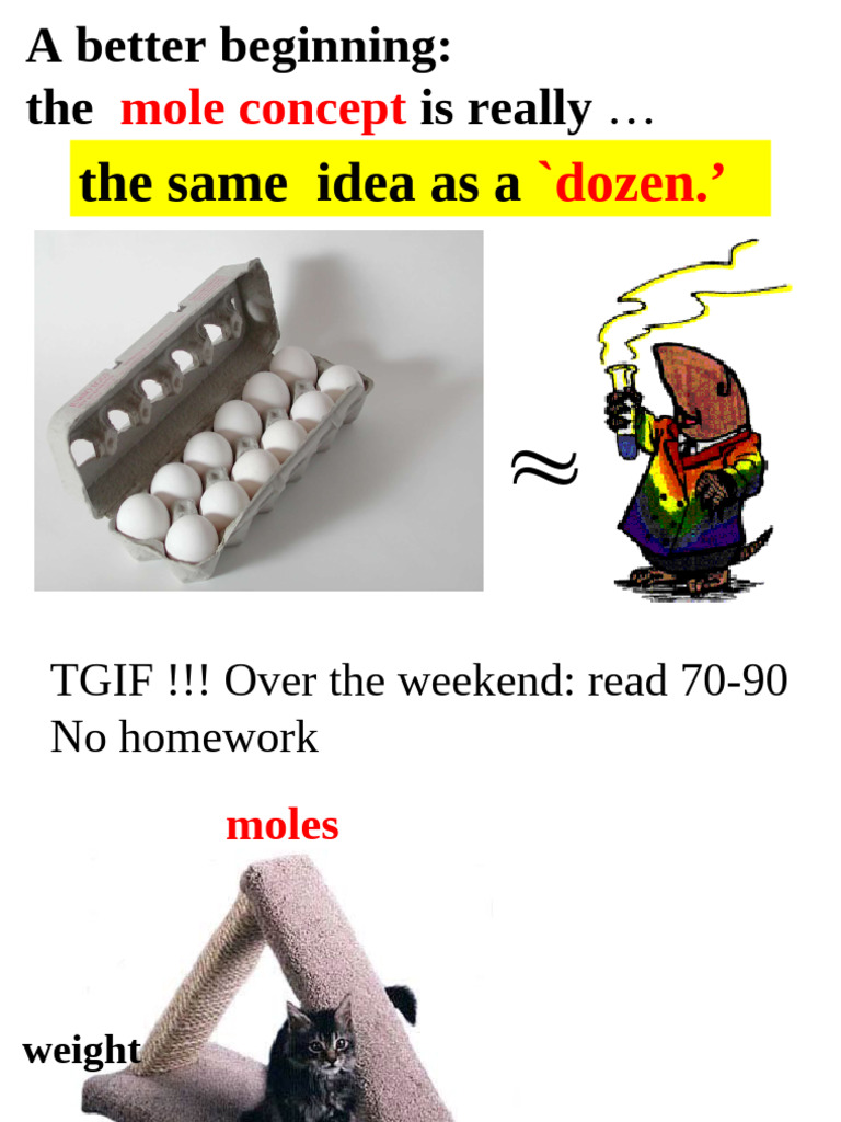 Lecture 9 Intro To Moles (Continued) | PDF | Mole (Unit) | Atomic