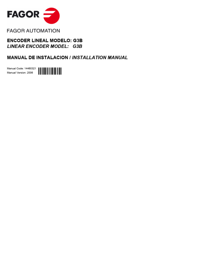 Manual de Instalación Encoder G3B | PDF | Arco iris | Ingeniería mecánica