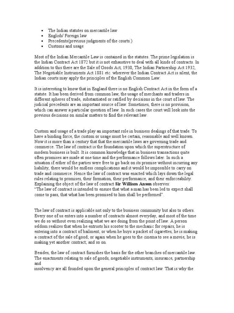 Sources of Business Law | PDF | Precedent | Common Law