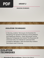 Types of Isolation Techniques in Nursing | PDF | Infection | Health ...