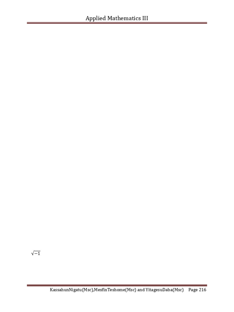 Unit Five Complex Analysis | PDF | Exponential Function | Function (Mathematics)