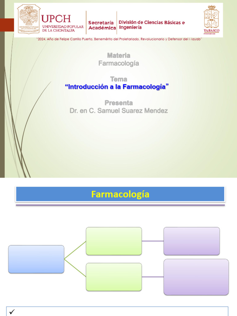 Introducción A La Farmacología | PDF | Farmacología | Drogas
