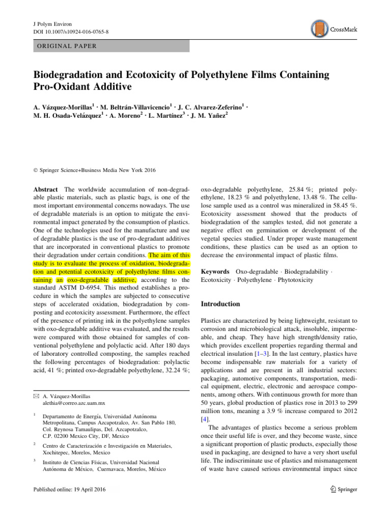 plastic 4 | PDF | Biodegradation | Compost