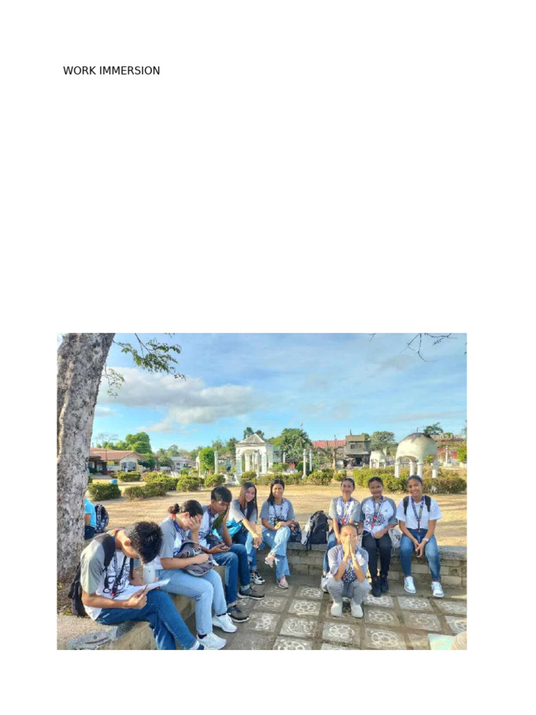 Work Immersion | PDF