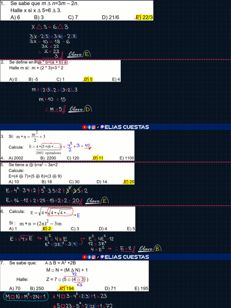 RM - Semana 05 - Cepreval 2025-C - Operaciones Matemáticas y Psicotécnico | PDF