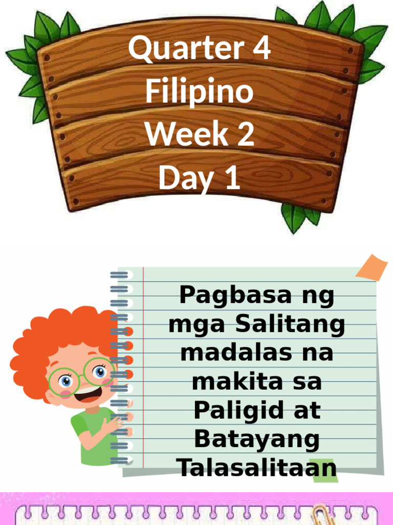 Q4 FILIPINO WEEK 2 | PDF