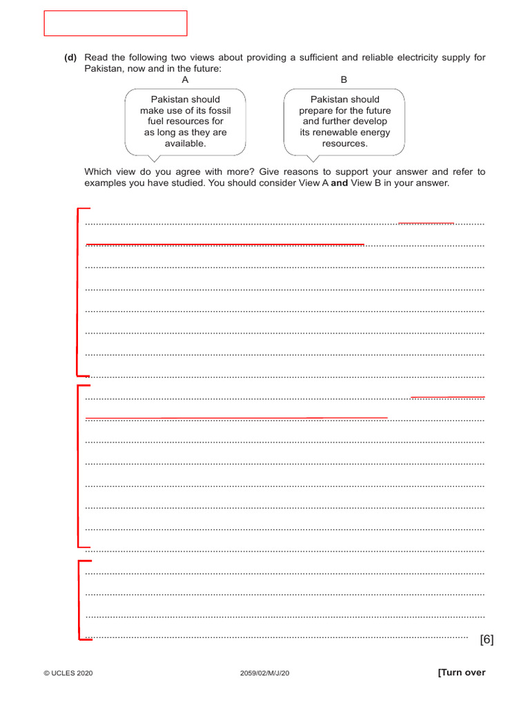 6 Mark Two Views Type Question (Possibilities and Limitations of ...