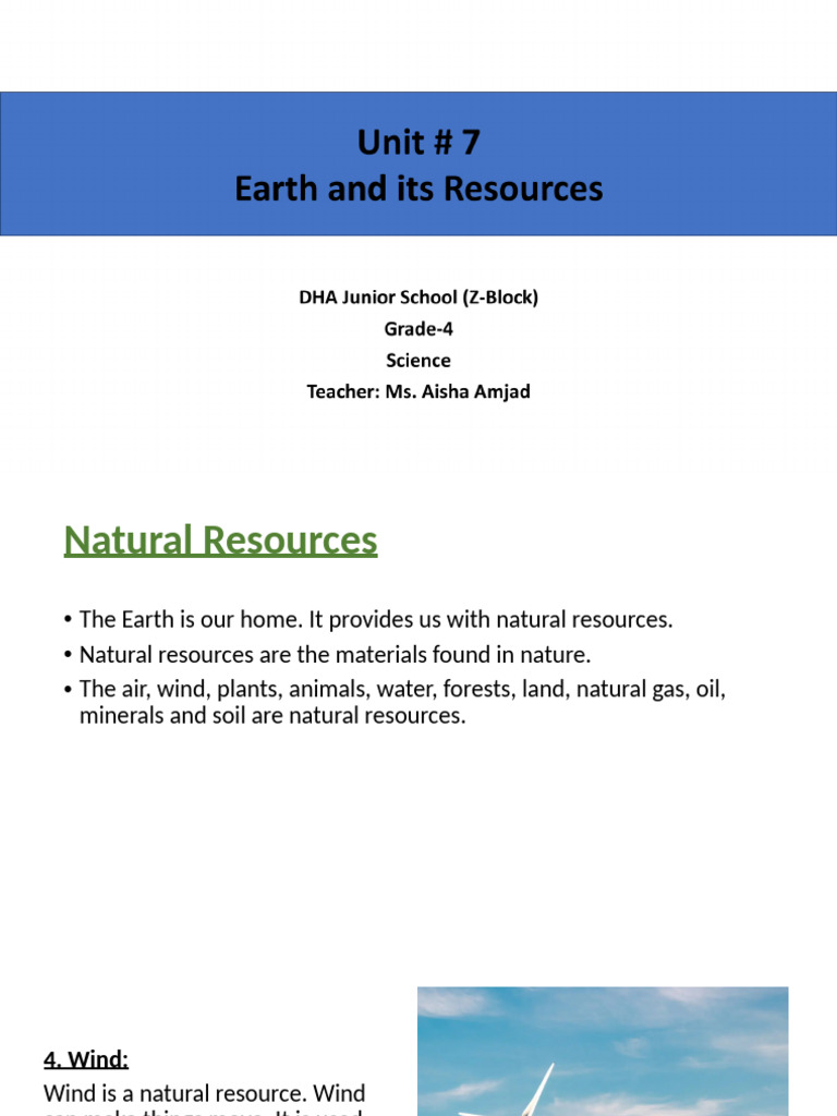 ch7 Natural Resources | PDF | Soil | Fossil