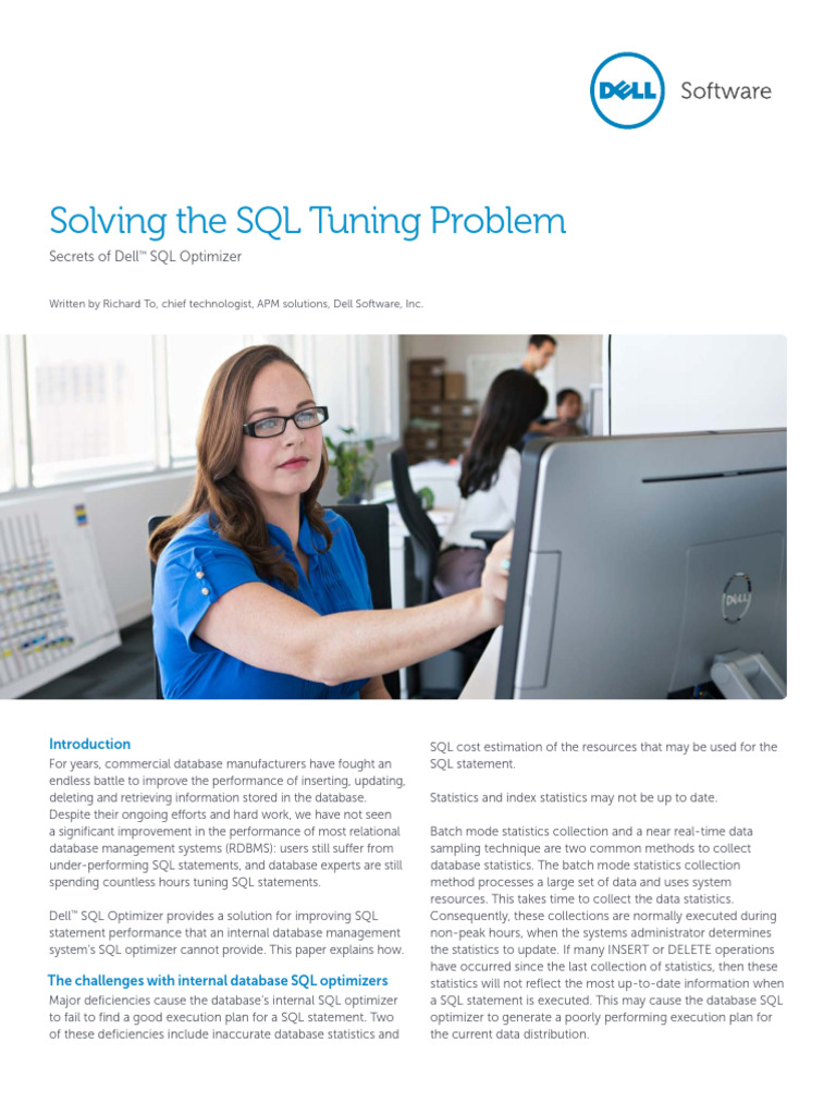 Dell-TechBrief SecretsOfSQLOptimizer 1 | PDF | Database Index | Databases