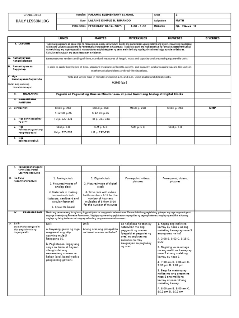 Q4 Math Week 1 | PDF