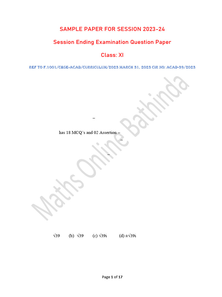 SP 11TH | PDF | Multiple Choice | Mathematical Objects