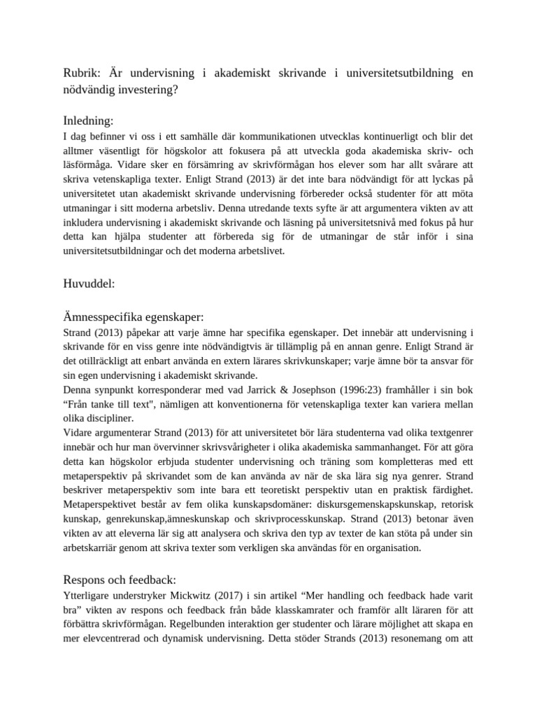 Utredande Text-2 | PDF