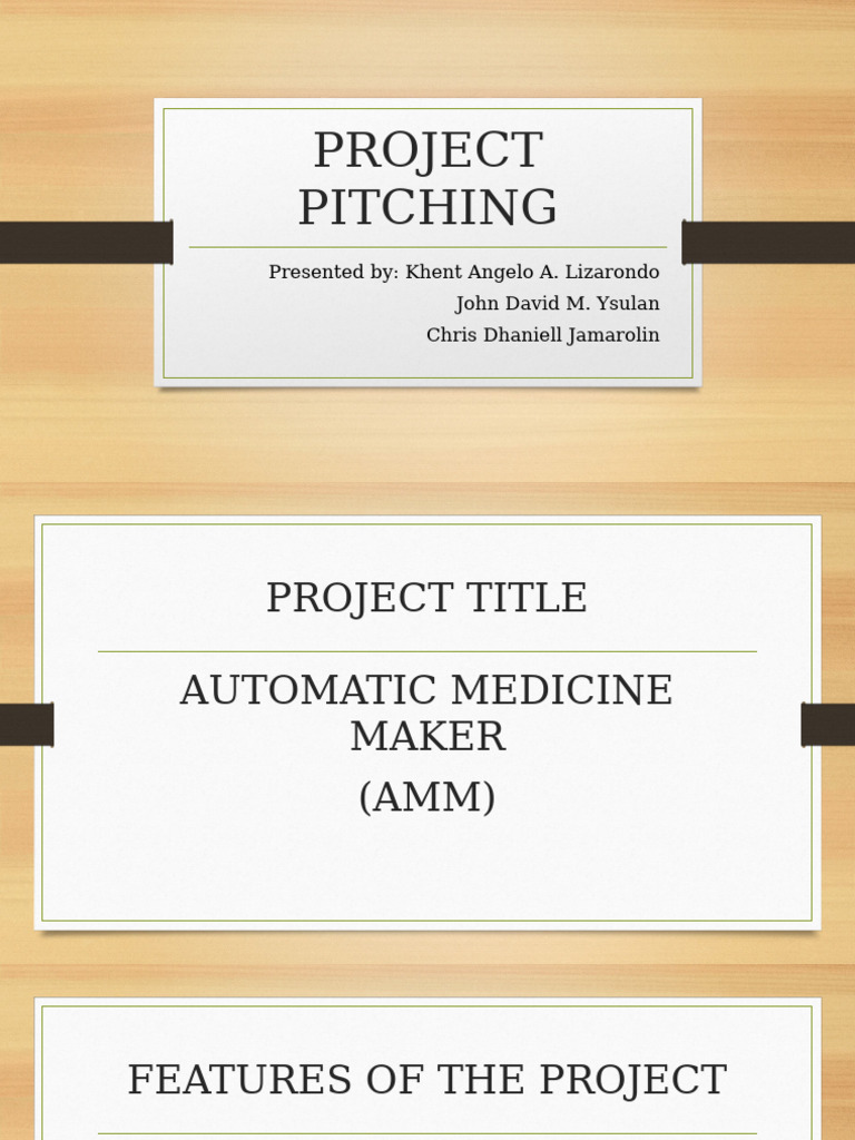 Project Pitching | PDF
