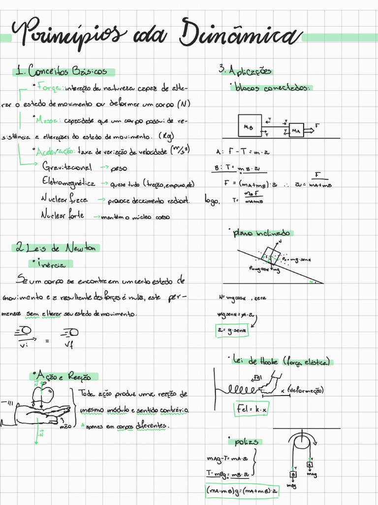 Aula 9 e 10 - Princípios de Dinâmica_240903_094930 | PDF