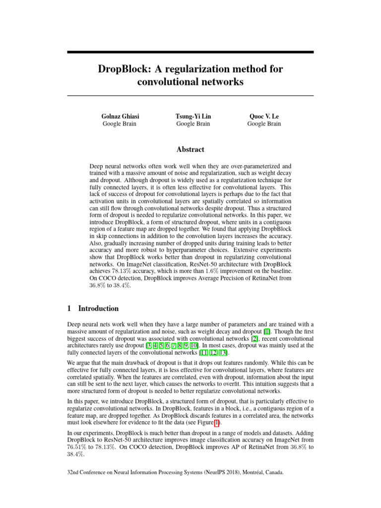 (Dropblock) NeurIPS-2018-dropblock-a-regularization-method-for-convolutional-networks-Paper ...