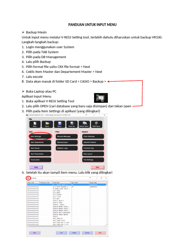 Panduan Untuk Input Menu Dan Report Excel | PDF