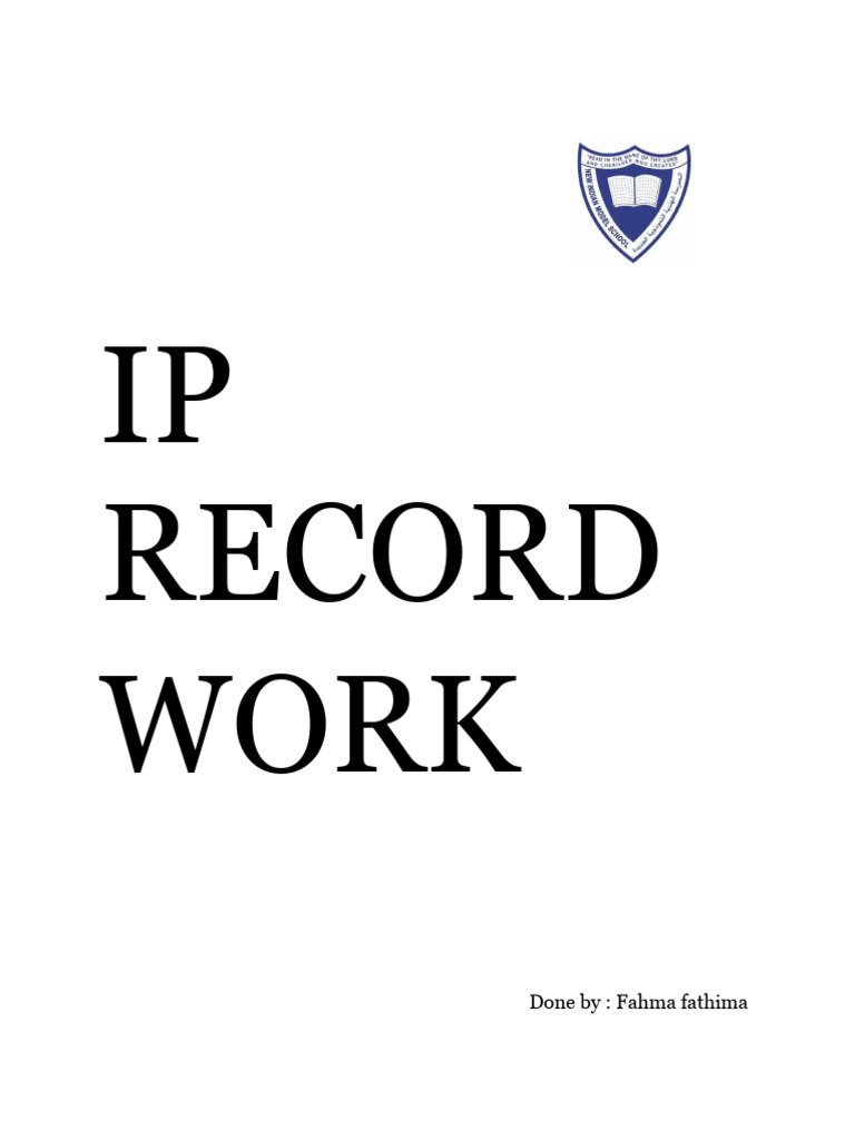 Ip Record Work - Google Docs 2 | PDF