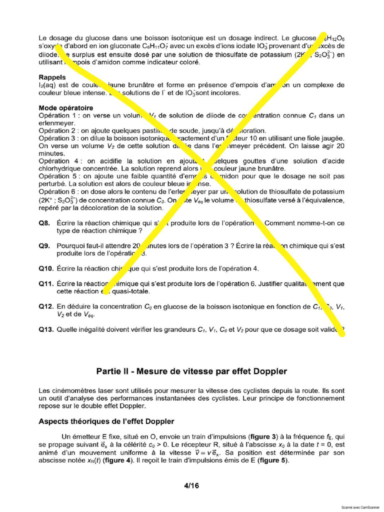 2023-Concours Commun INP-Physique-Chimie-PSI-enonce | PDF