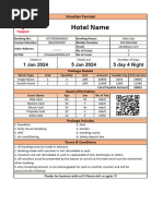 Hotel Booking Voucher Template | PDF