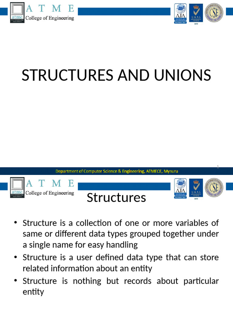 Structures and Unions | PDF | Computer Science | Software Development