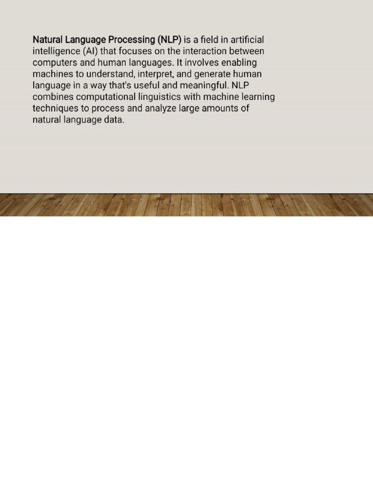 NLP in AI | PDF