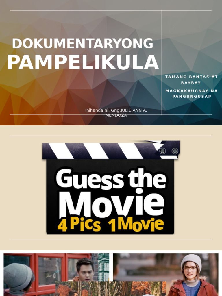 Dokumentaryong Pampelikula | PDF