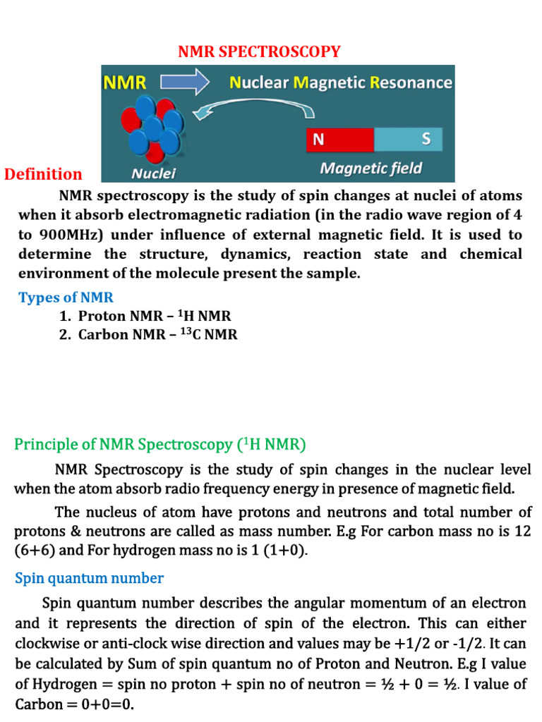 Unit 1 AIT_merged | PDF | Mass Spectrometry | Nuclear Magnetic Resonance
