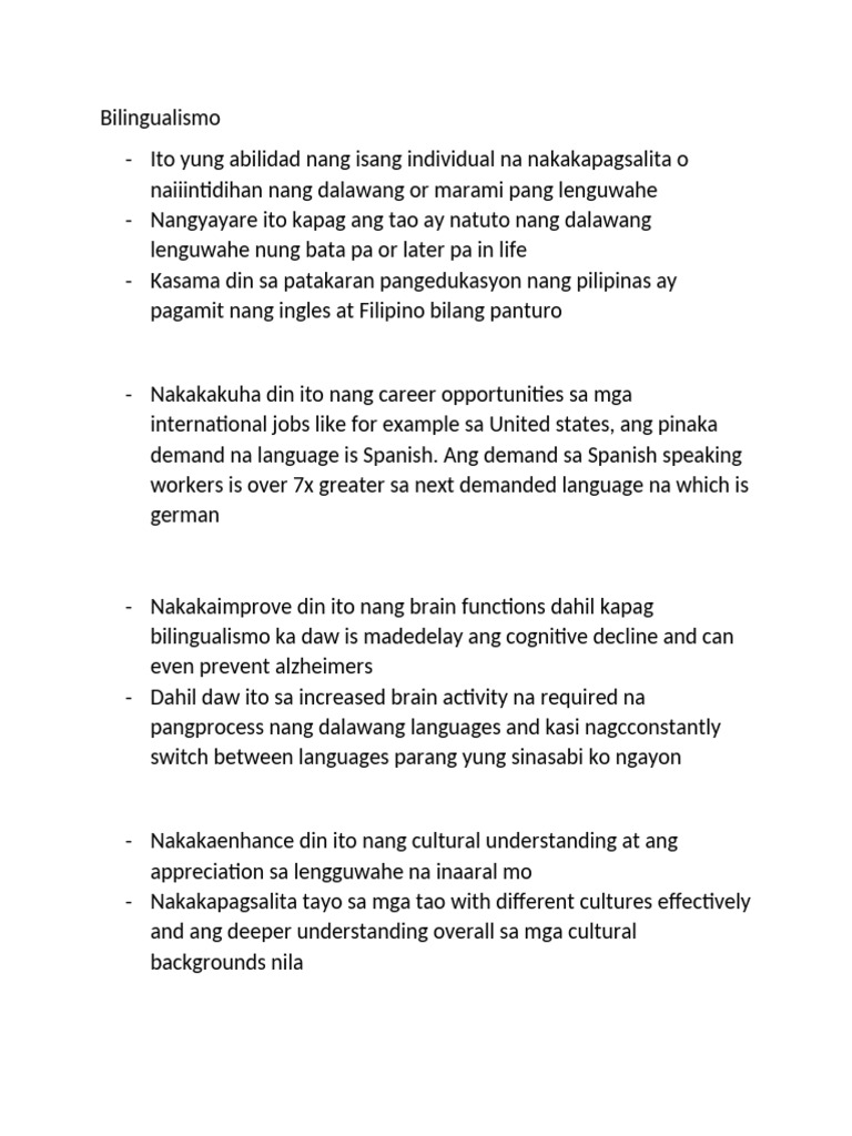 Bilingualismo | PDF