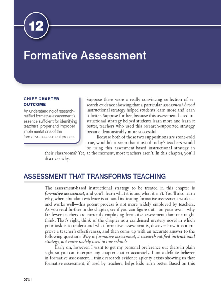 Teachers: Embrace Formative Assessment | PDF | Procedural Knowledge | Learning