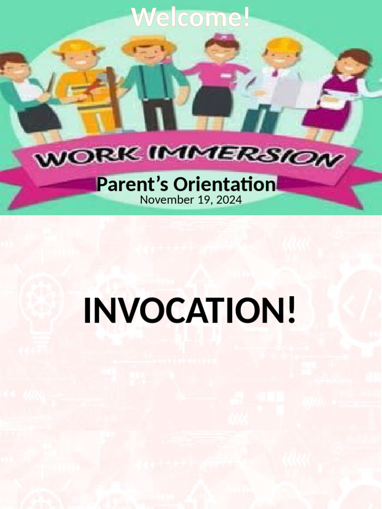 Parents Orientation | PDF