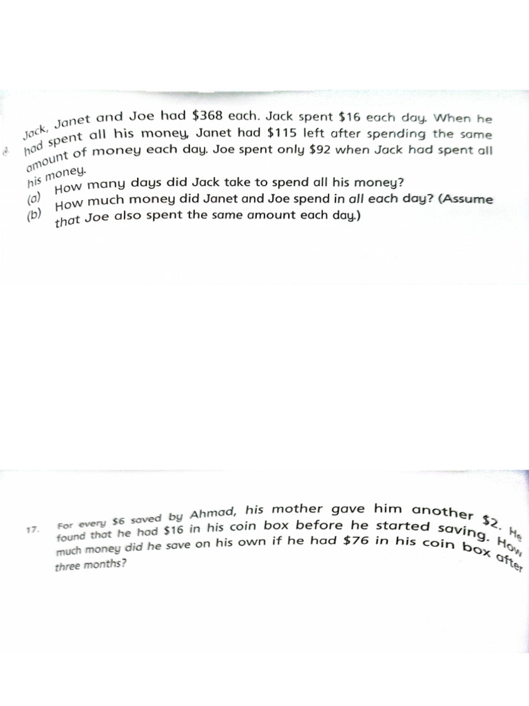 Primary 5 Math - Rate Questions | PDF