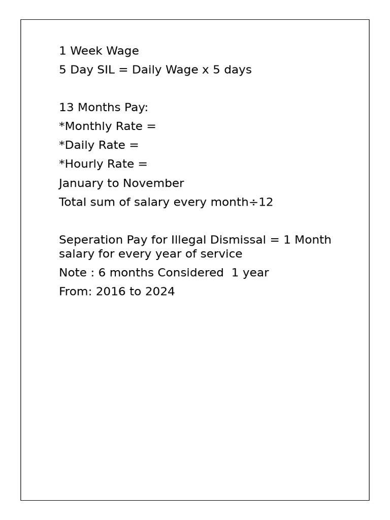 Salary and Benefits Calculation Guide | PDF