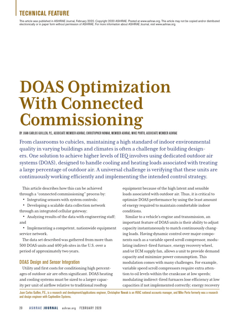 20-33 - Guillen - DOAS Optimization | PDF | Humidity | Air Conditioning