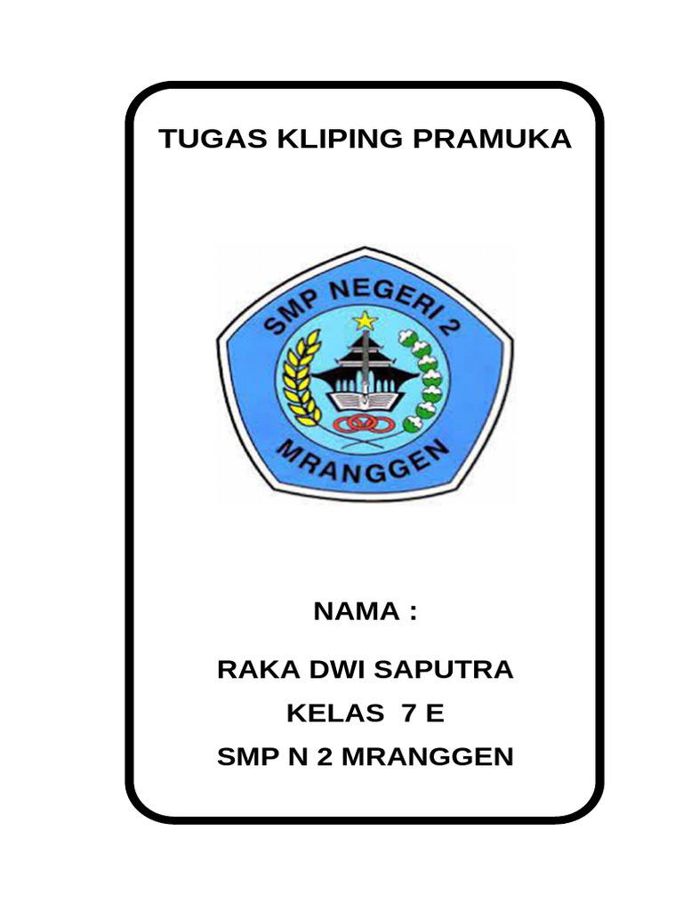 TUGAS KLIPING PRAMUKA | PDF