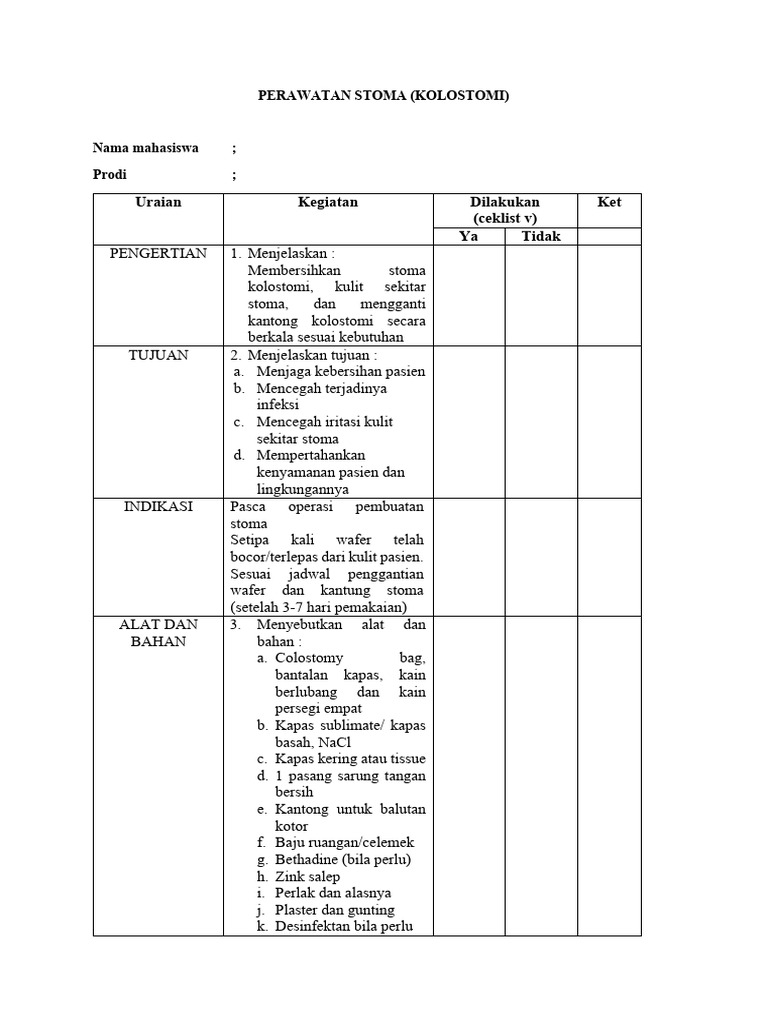 Perawatan Stoma | PDF