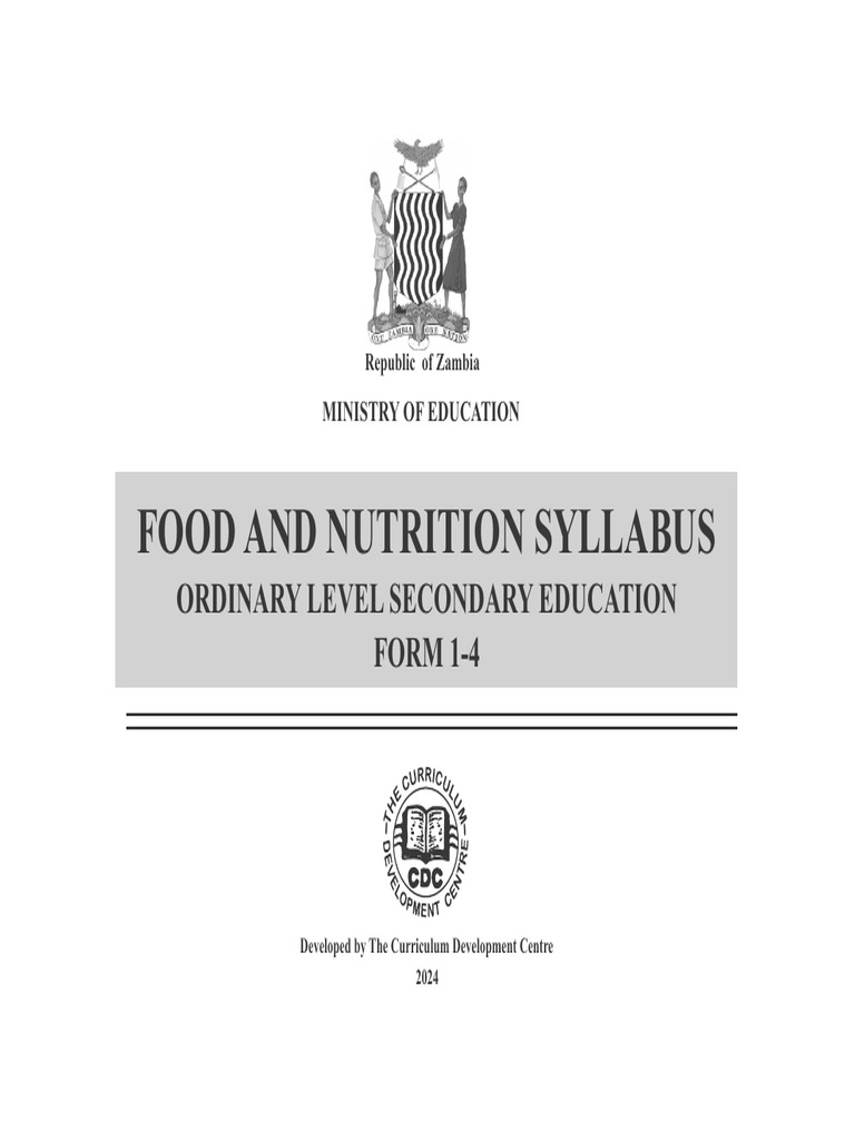 Food and Nutrition Syllabus Final 07-02-2024 | PDF