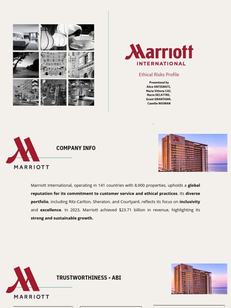Marriott's Commitment to Ethics and Integrity | PDF | Franchising ...
