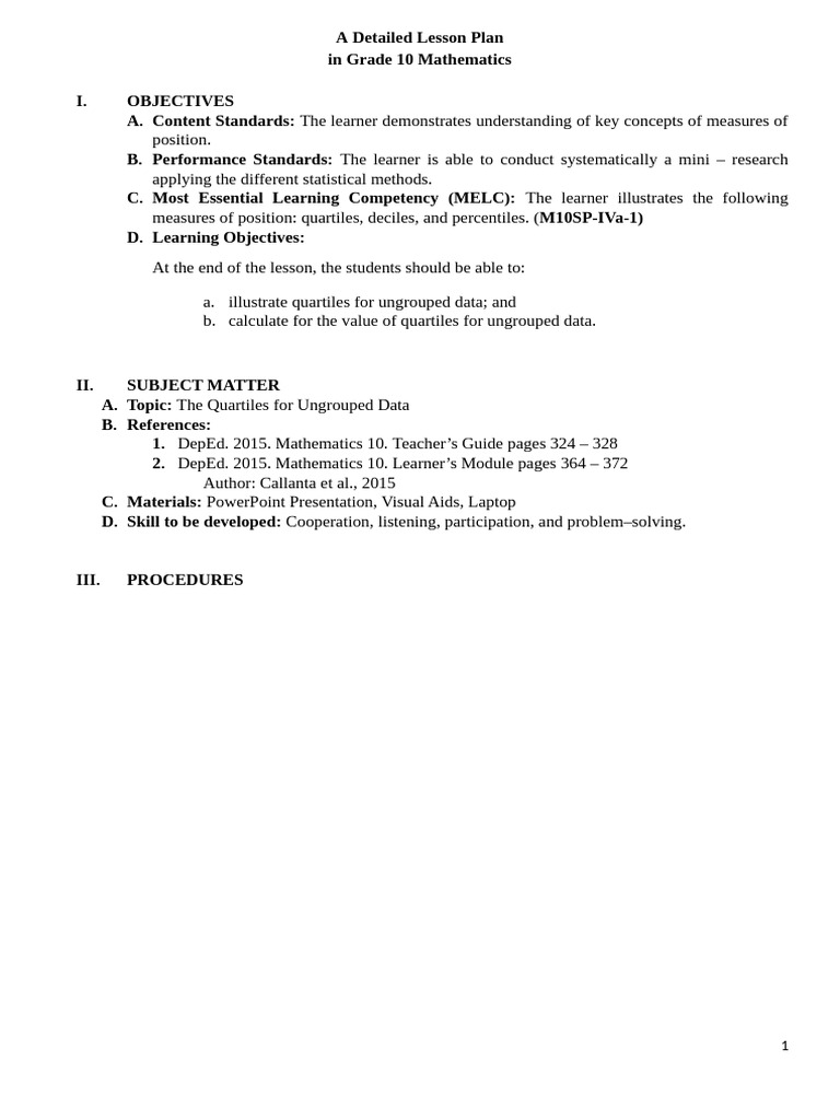 Demo(Arlyn) | PDF | Learning | Quartile