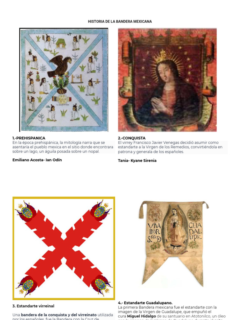 Evolución de la Bandera Mexicana | PDF | México